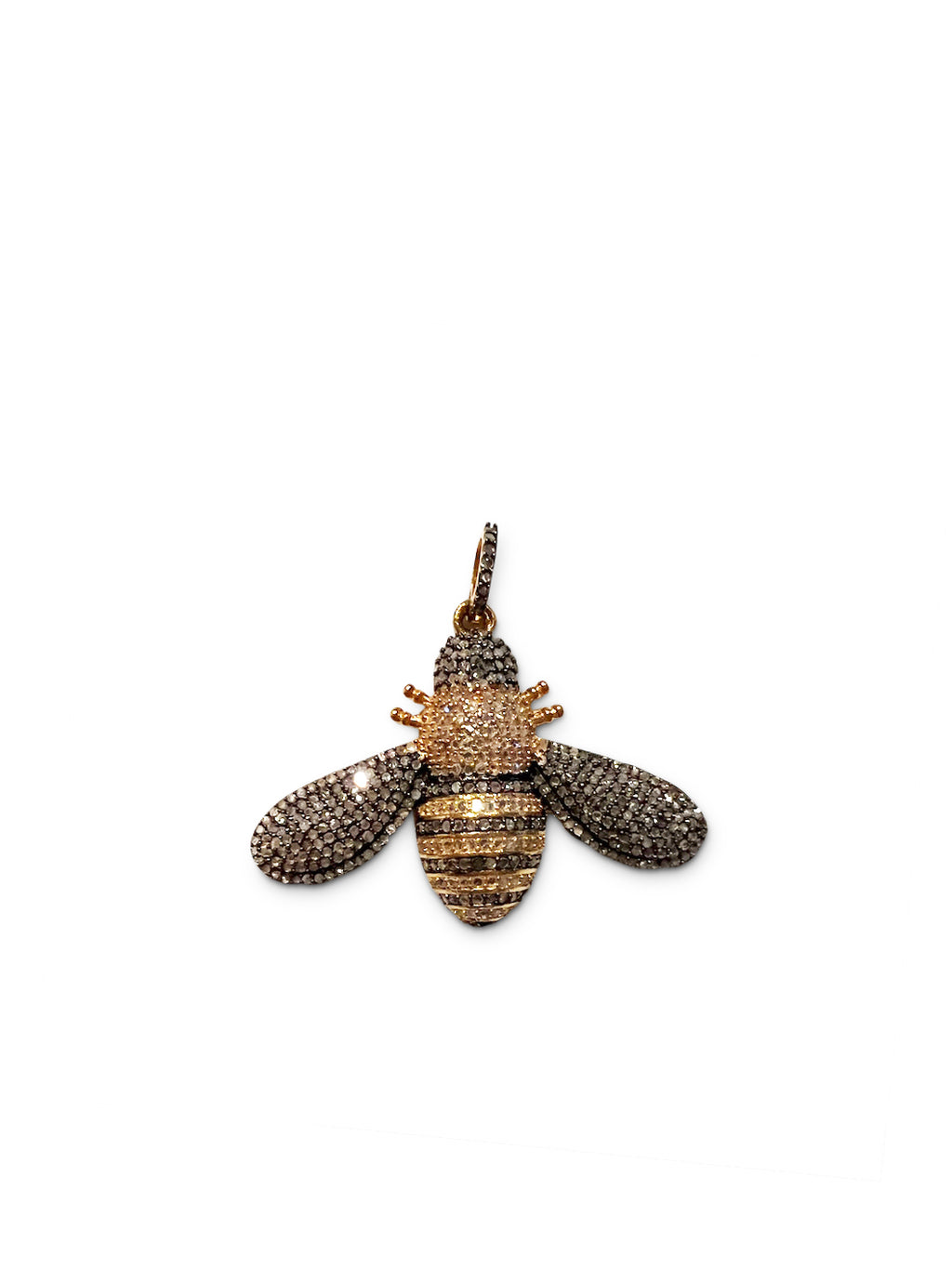 Large Pave Diamond Mixed Metal Honey Bee – The Woods Fine Jewelry